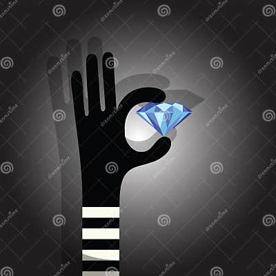Diamond robber vector stock vector. Illustration of robber - 24777531