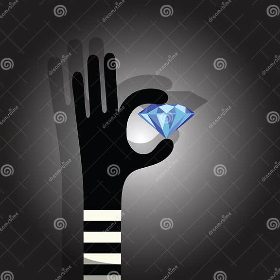 Diamond robber vector stock vector. Illustration of robber - 24777531