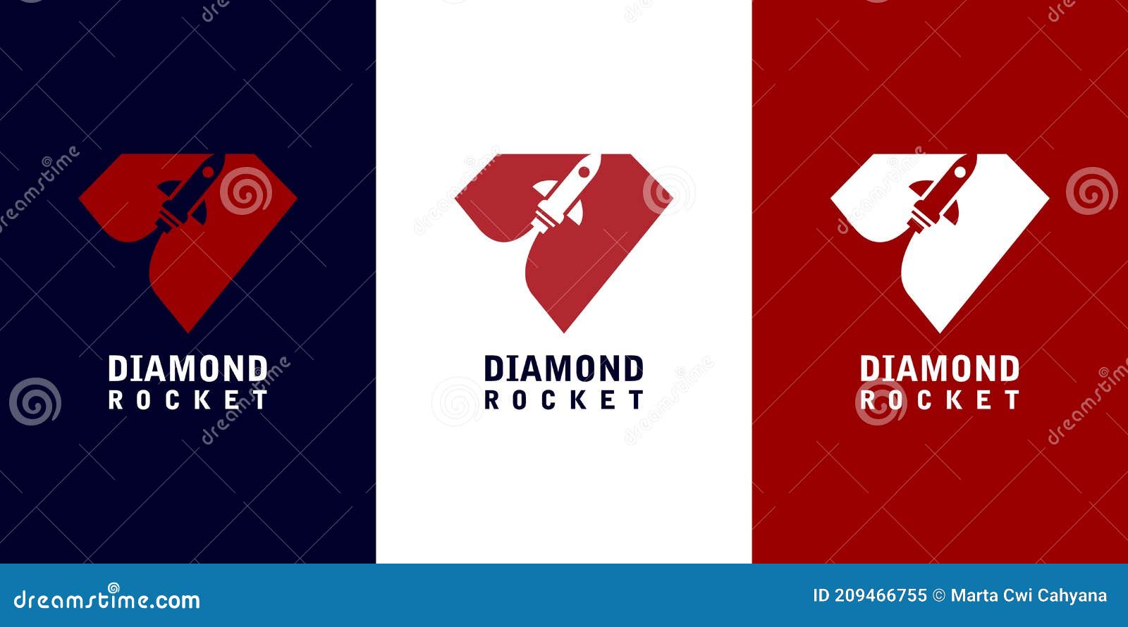 Diamond Rocket Logo Design Vector Stock Vector - Illustration of ...
