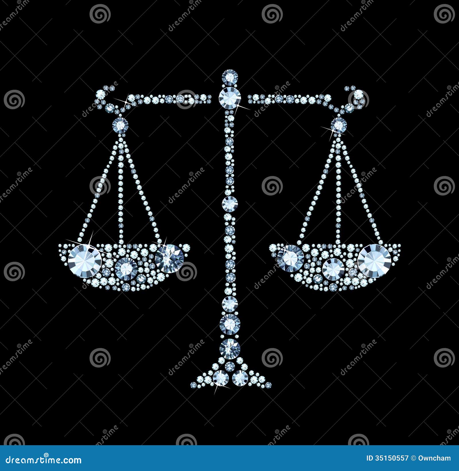 Diamond Scales stock vector. Illustration of equal, face - 35150557