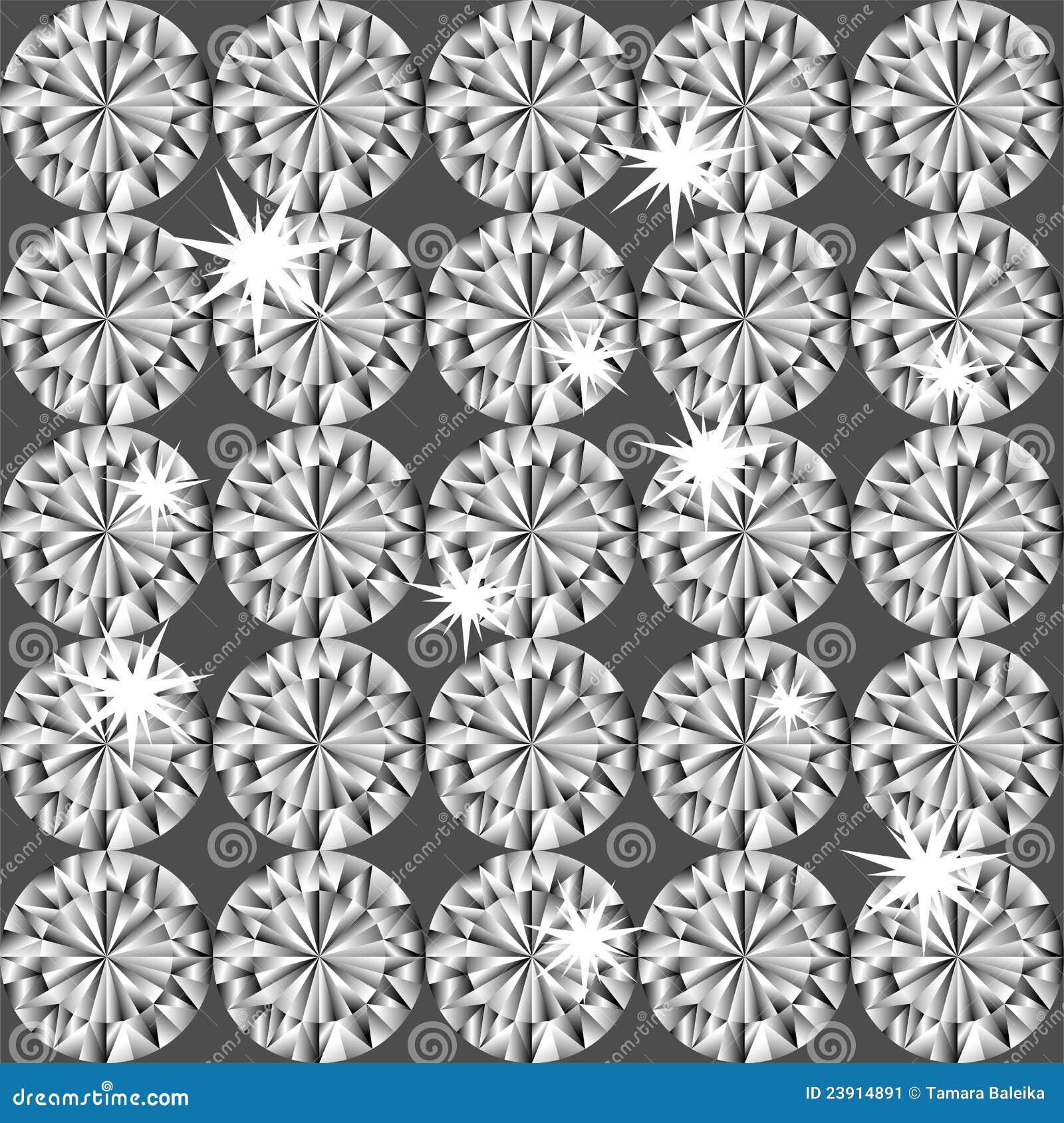 Diamond seamless pattern stock illustration. Illustration of reflection ...