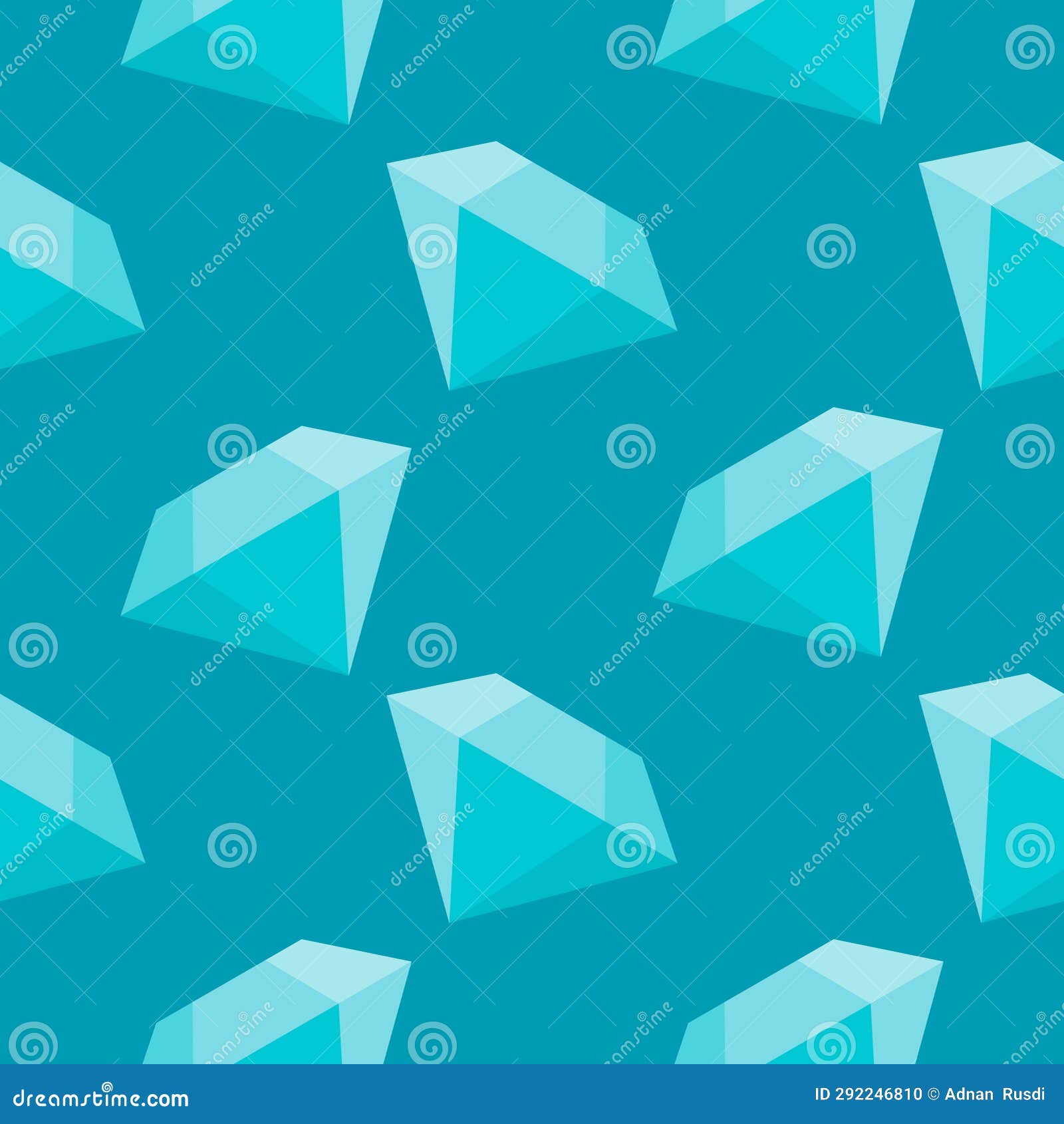 Diamond Seamless Pattern Flat Design Vector Illustration Stock Vector ...