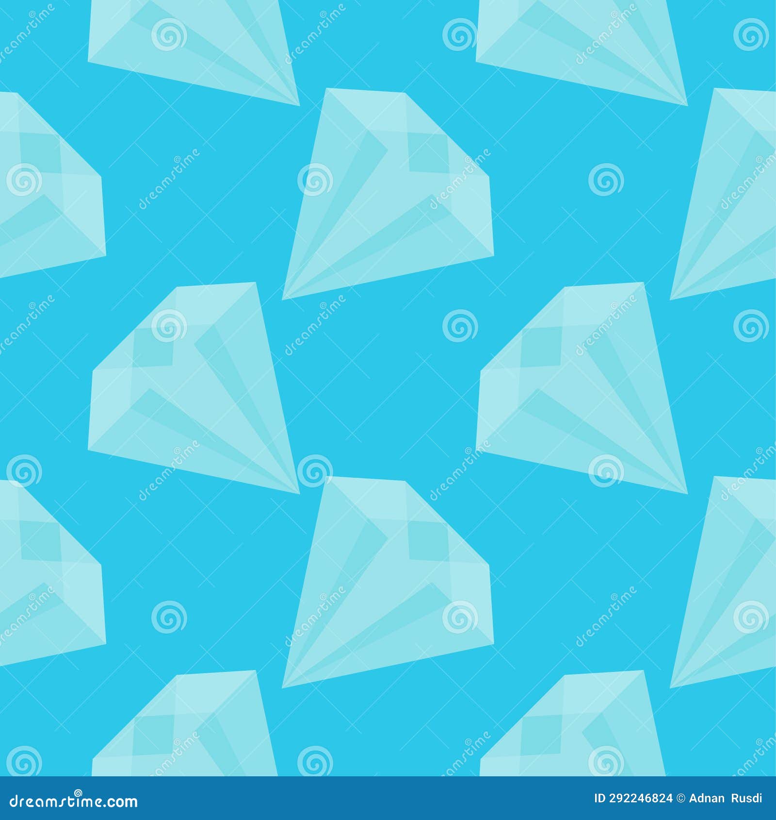 Diamond Seamless Pattern Flat Design Vector Illustration Stock ...