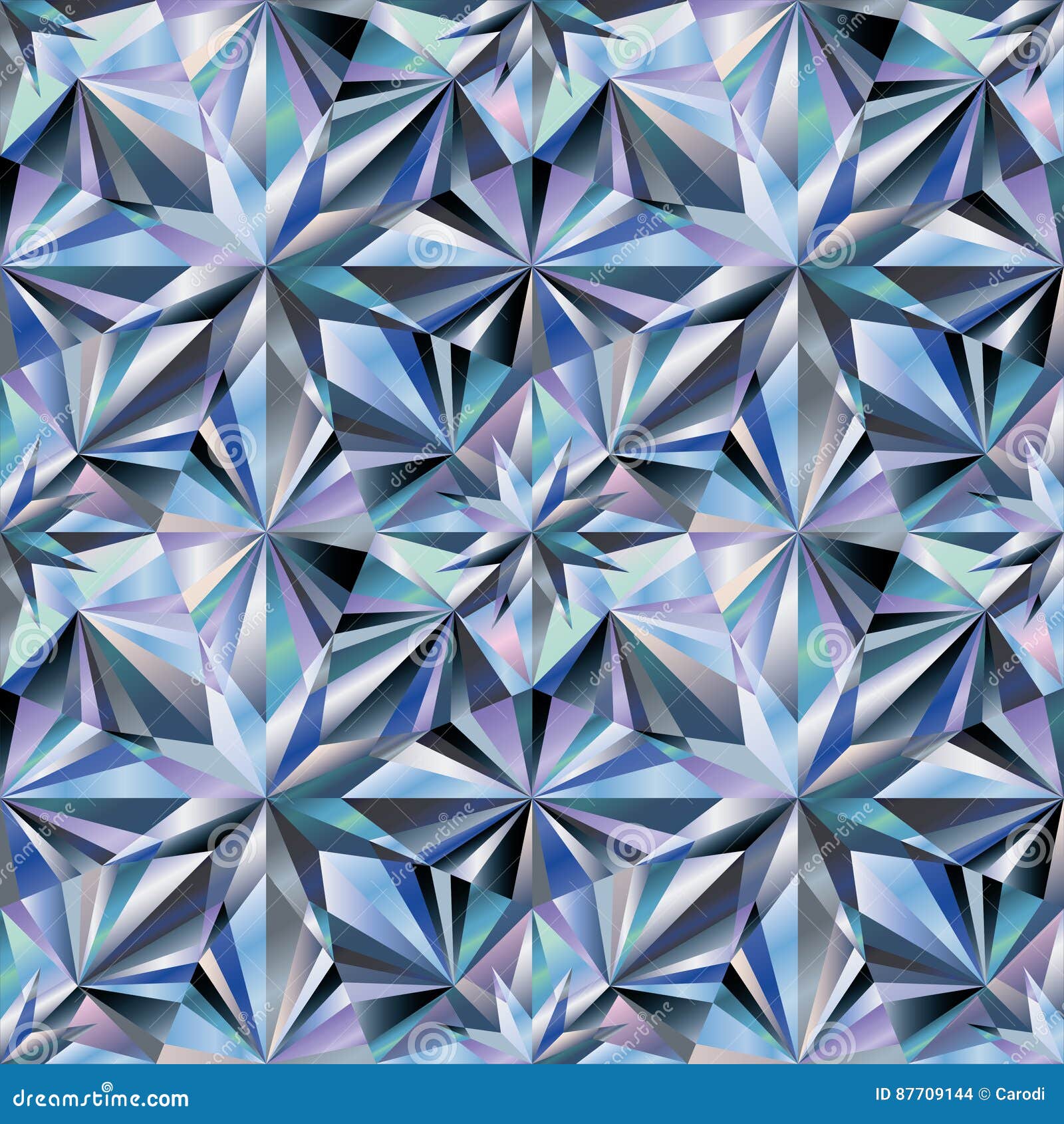 Diamond Seamless Texture Background, Vector Stock Vector - Illustration ...