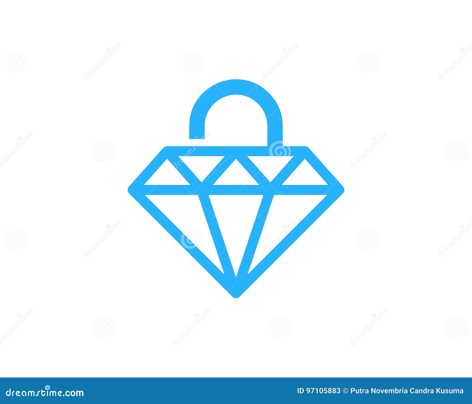 Diamond Security Icon Logo Design Element Stock Vector - Illustration ...