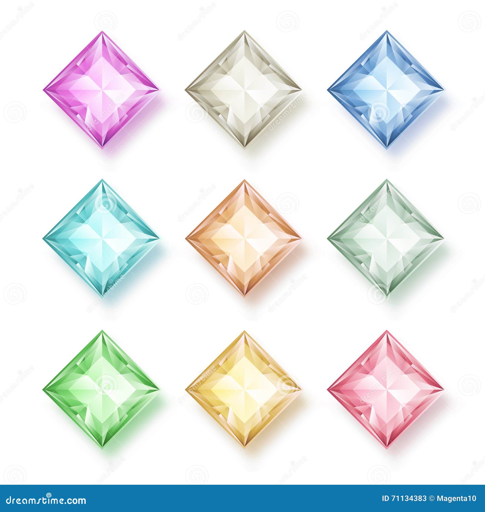 Diamond set stock vector. Illustration of design, gift - 71134383