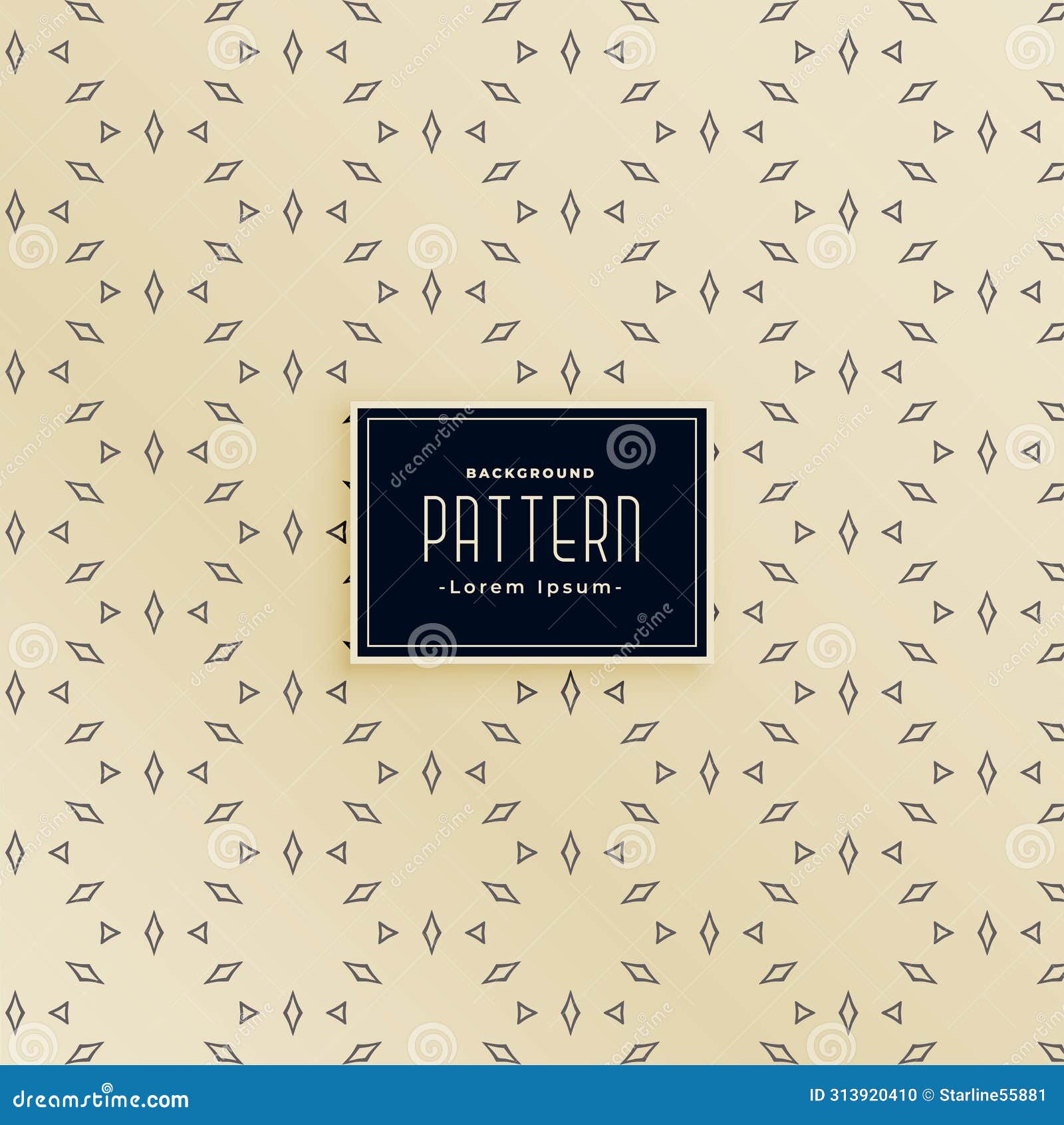 Diamond Shape Decorative Line Pattern Background Design Stock Vector ...