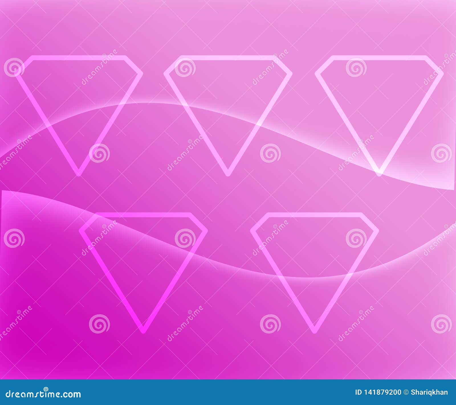 Diamond Shape Figures Abstract on Pink Gradient Background Stock ...