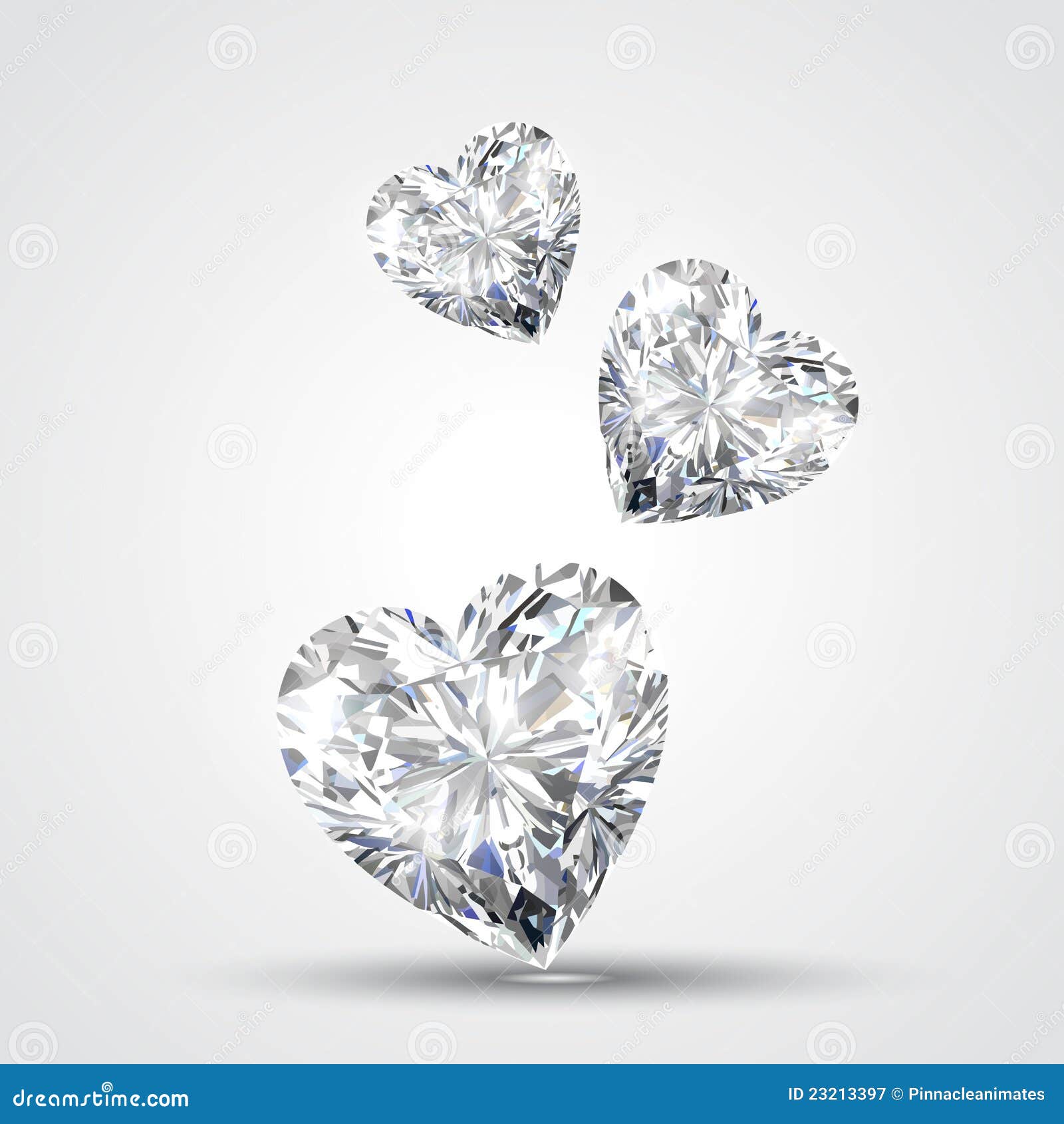 Diamond shape heart stock vector. Illustration of passion - 23213397