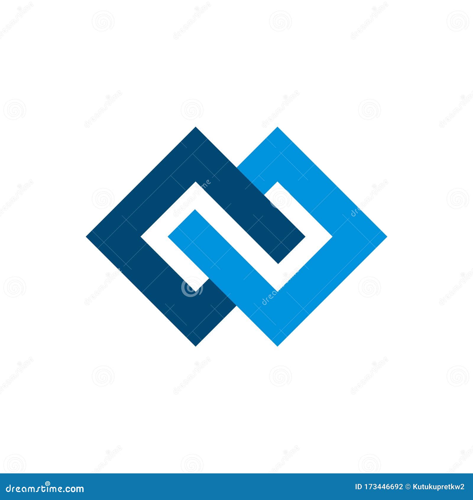 Diamond Shape Infinity Logo Template Illustration Design Illustration ...