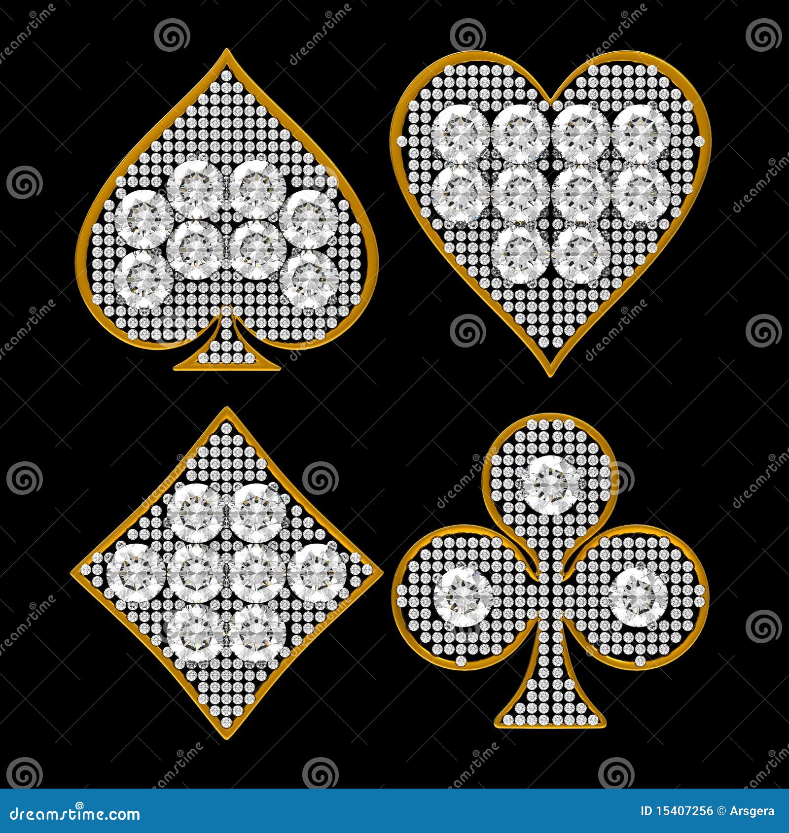 Shaped Golden Playing Card Stock Illustrations – 15 Shaped Golden ...