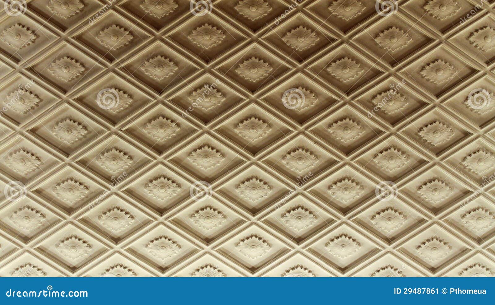 Diamond-shaped Ceiling Moldings Stock Image - Image of ceiling, band ...