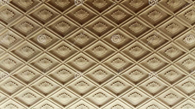 Diamond-shaped Ceiling Moldings Stock Image - Image of ceiling, band ...