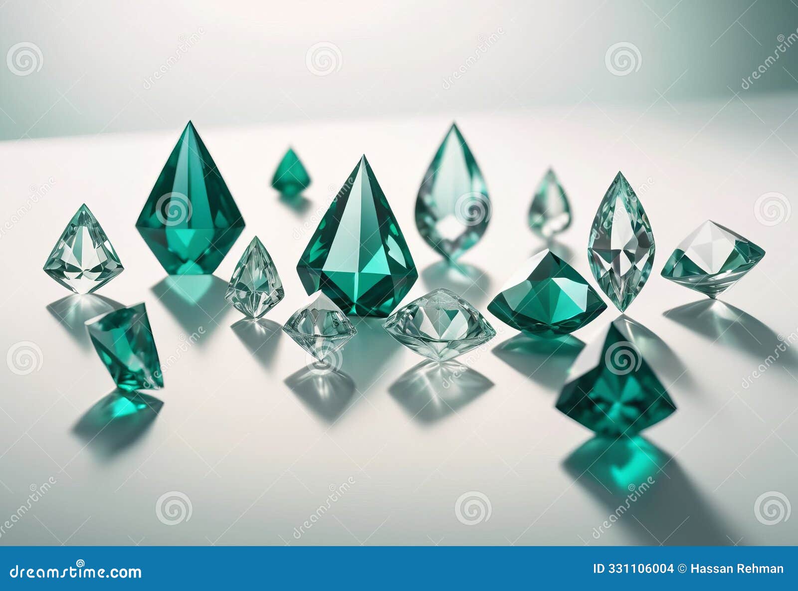 Diamond Shapes on White Background Stock Illustration - Illustration of ...