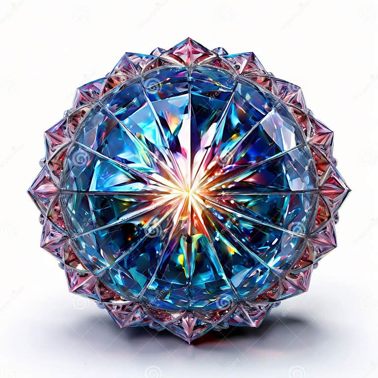 Diamond Shells Large Spherical Fireworks that Explode Stock Image ...