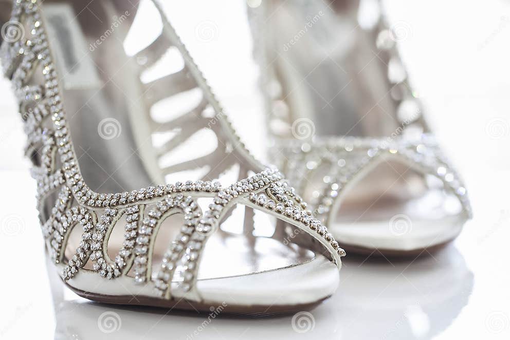 Diamond shoes stock image. Image of footwear, femininity - 27652095