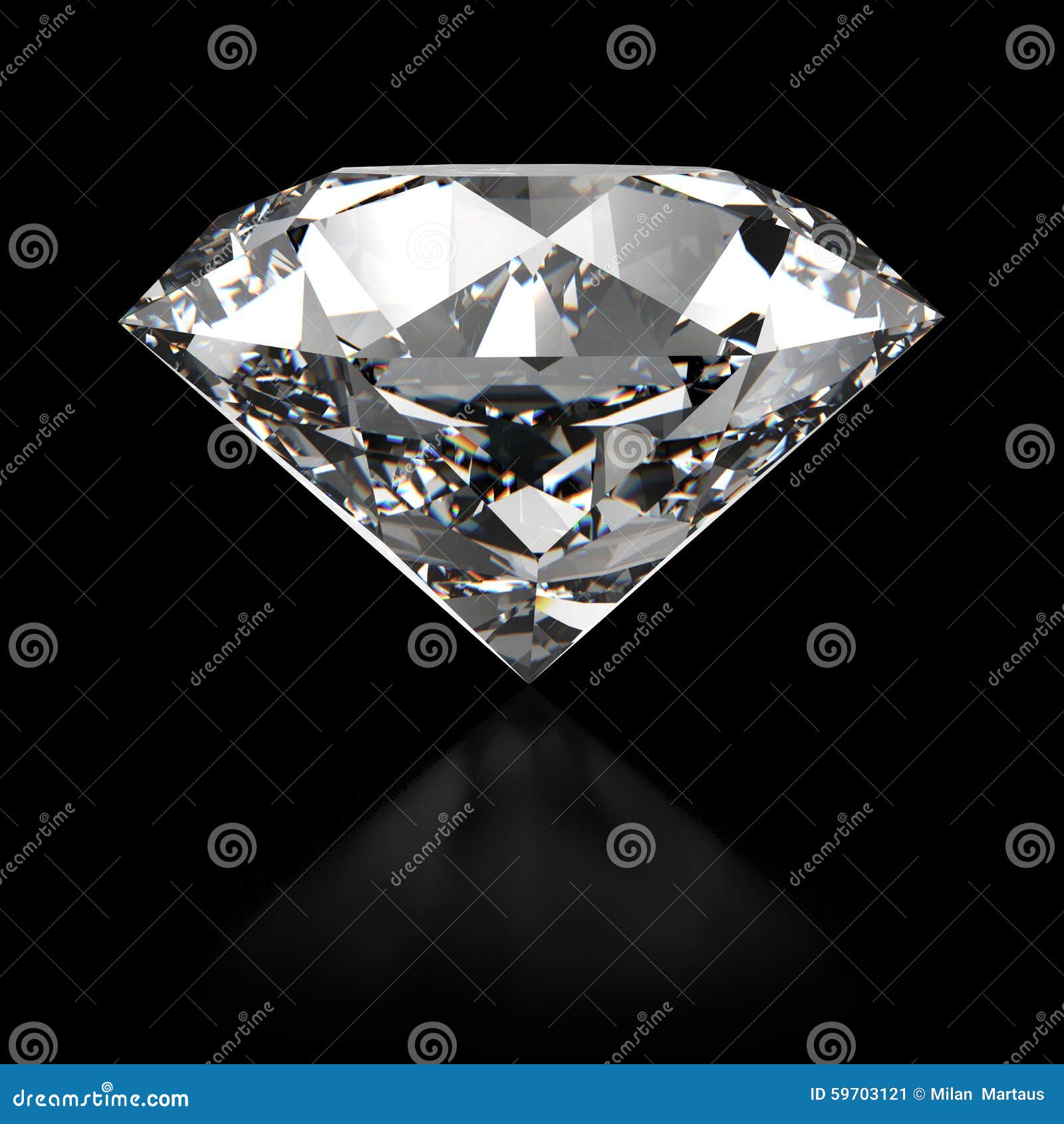 Diamond In Top View. Vector Illustration | CartoonDealer.com #76944510