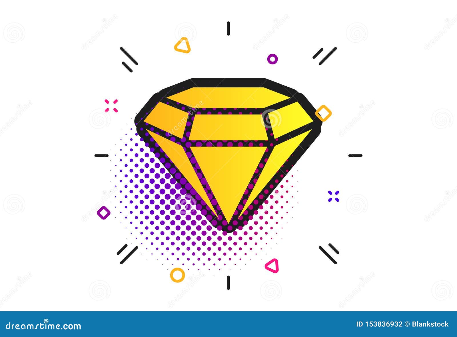 Diamond Sign Icon. Jewelry Symbol. Gem Stone. Vector Stock Vector ...