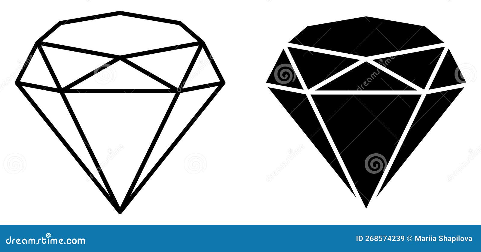 Diamond signs stock vector. Illustration of icon, vintage - 268574239