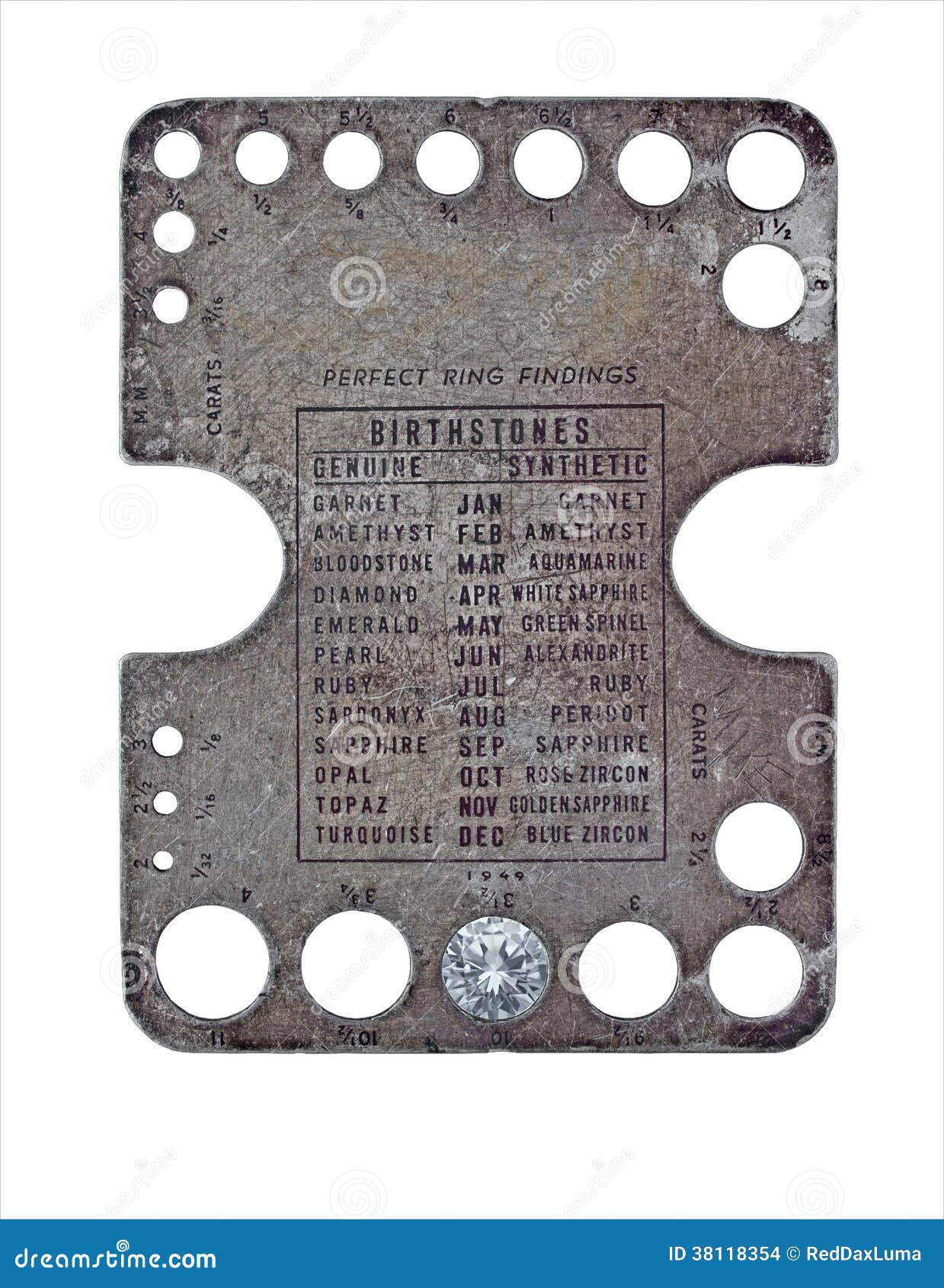 Diamond size template stock photo. Image of shining, cutting - 38118354