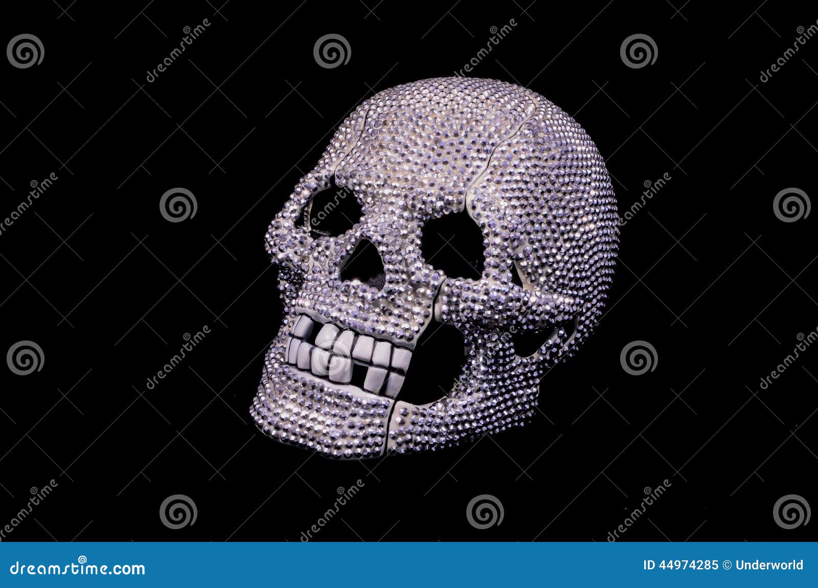 Diamond Skull stock image. Image of skull, tooth, decoration - 44974285