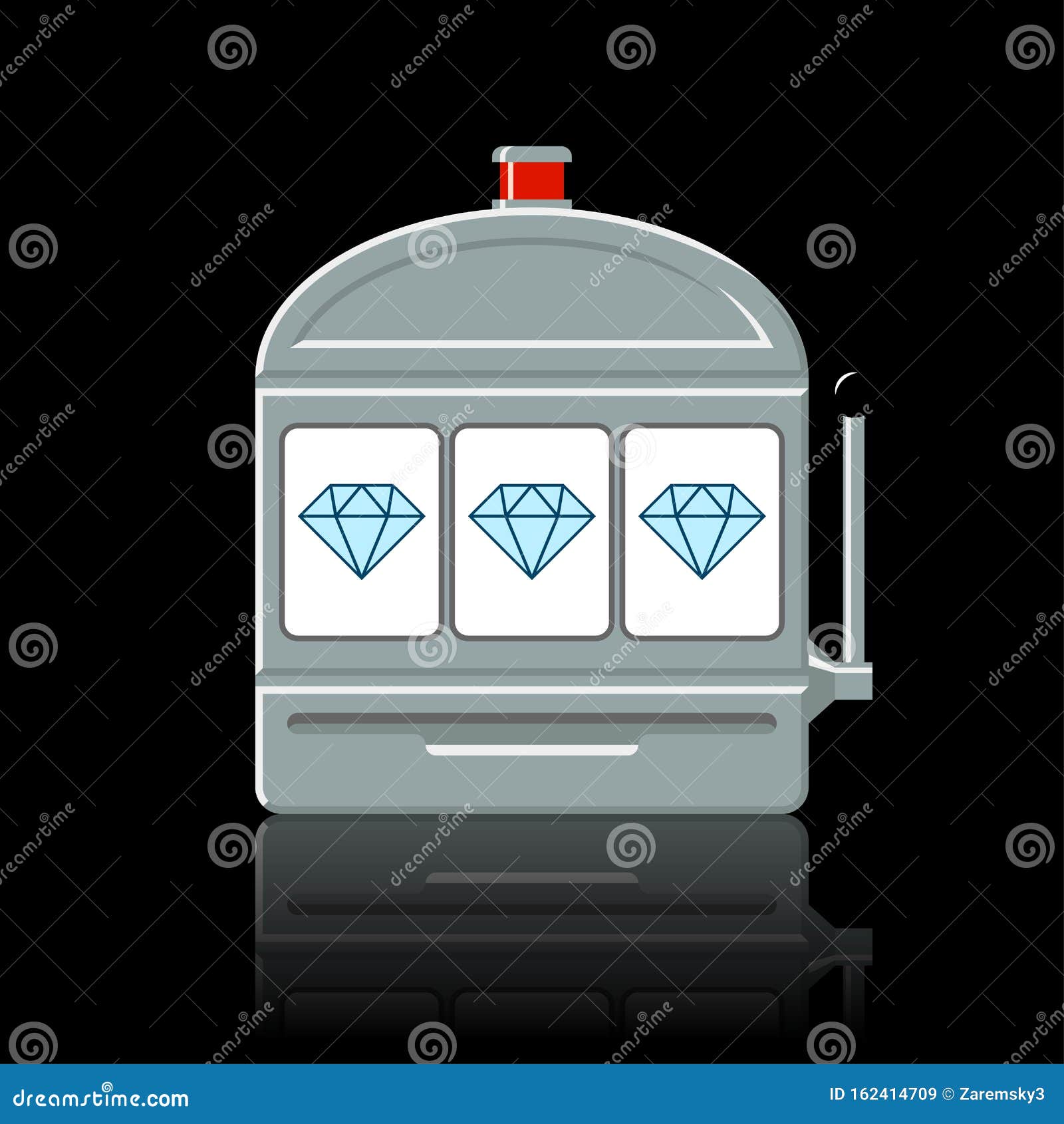 Diamond Slot Machine Icon Vector Illustration Stock Vector ...