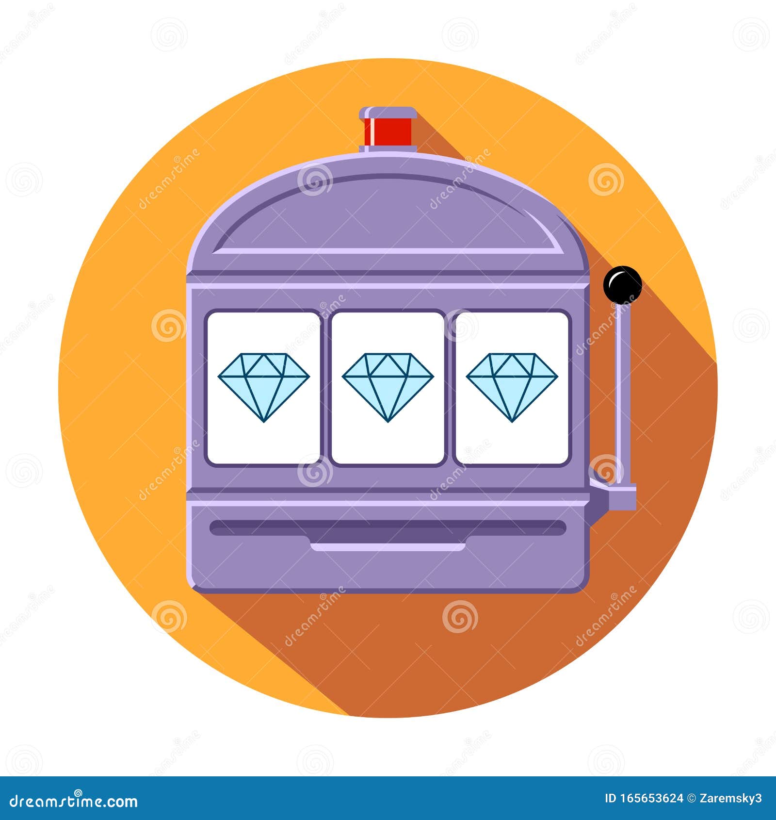 Diamond Slot Machine Icon Vector Illustration Stock Vector ...