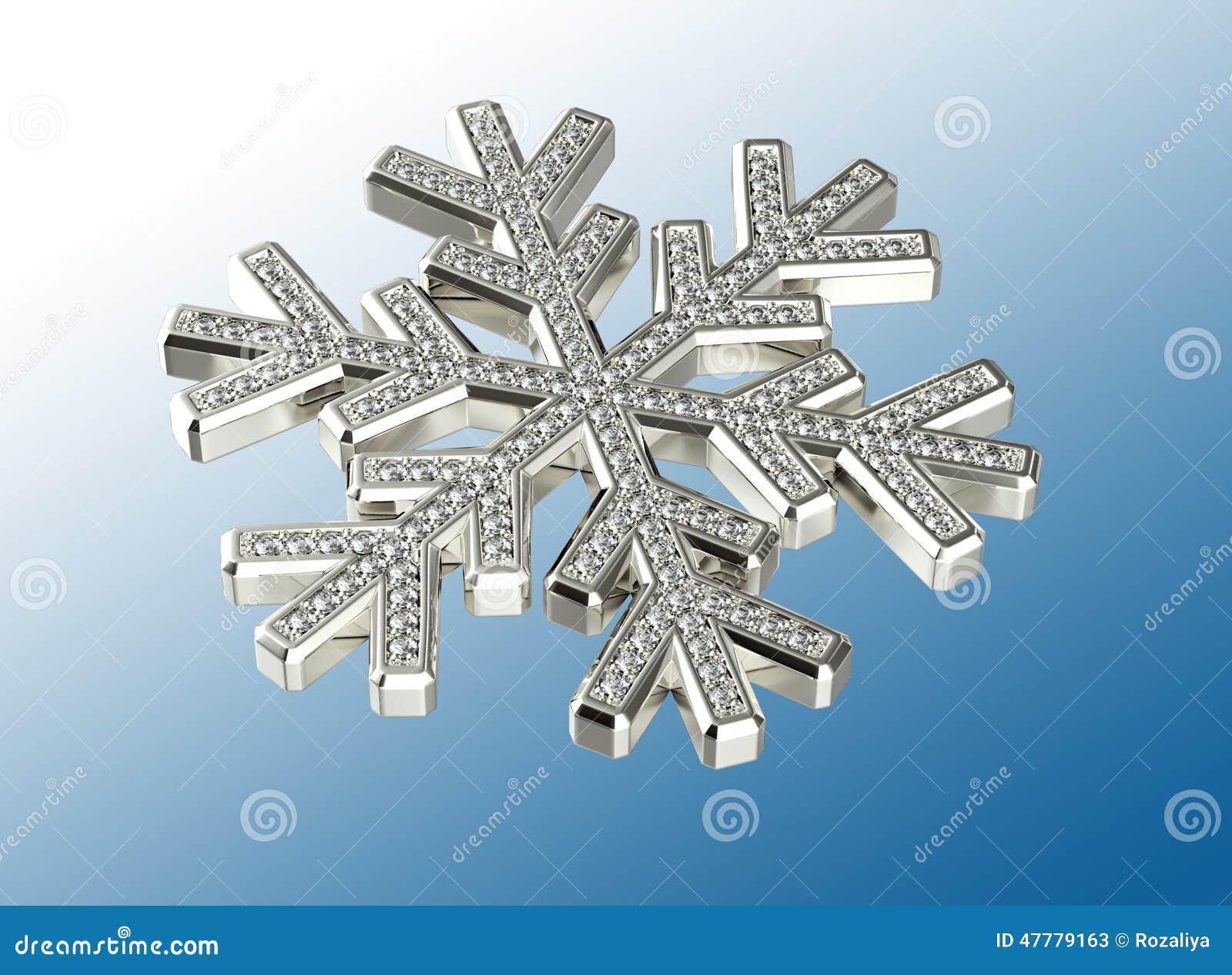Diamond Snowflake. Christmas Background Stock Illustration ...