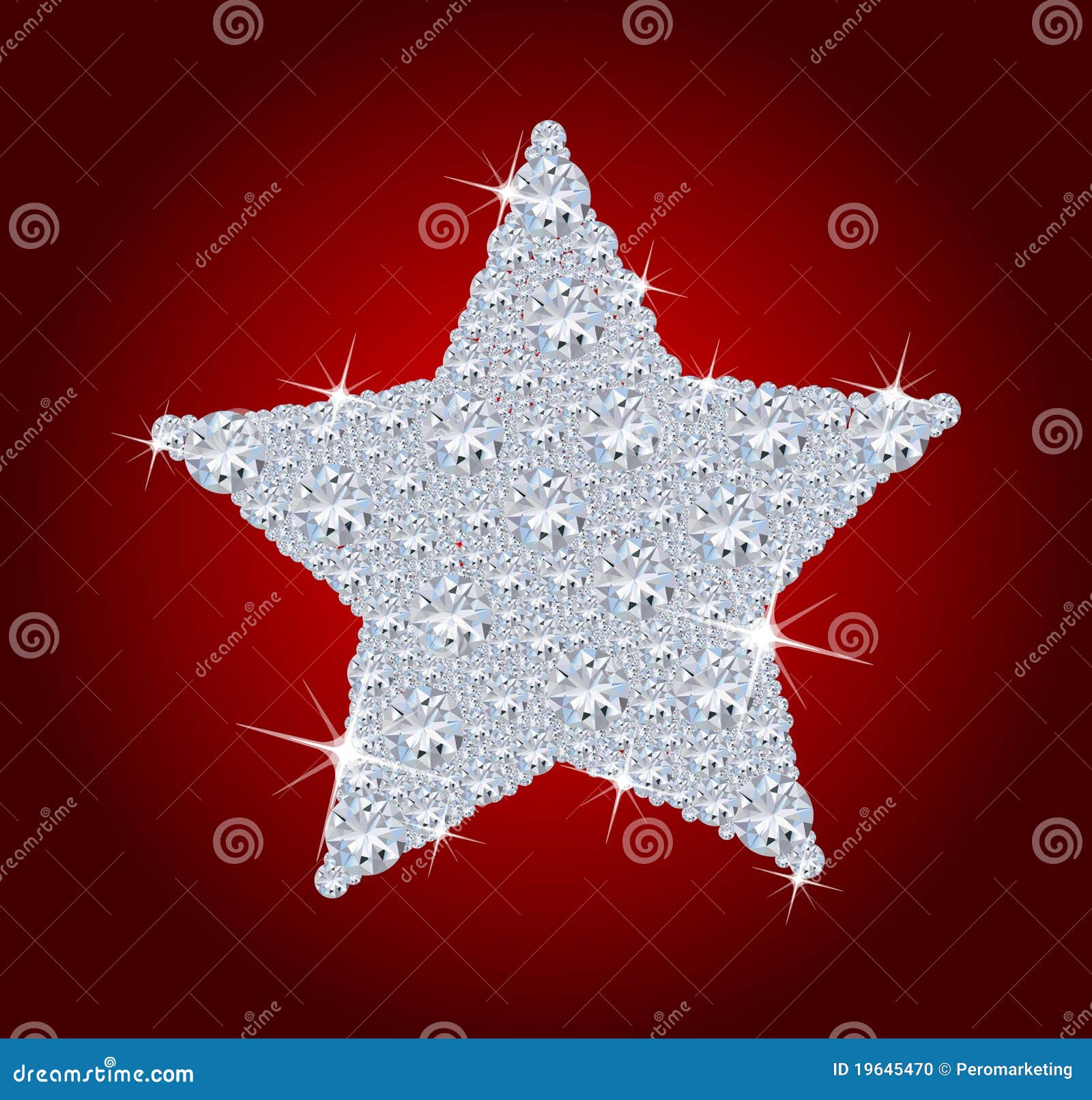 Diamond star stock illustration. Illustration of background - 19645470