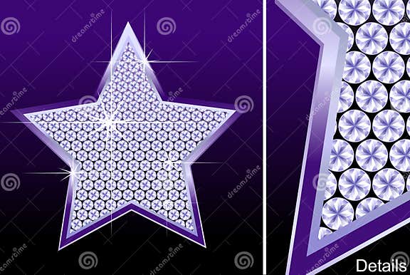 Diamond star stock vector. Illustration of backgrounds - 2442409