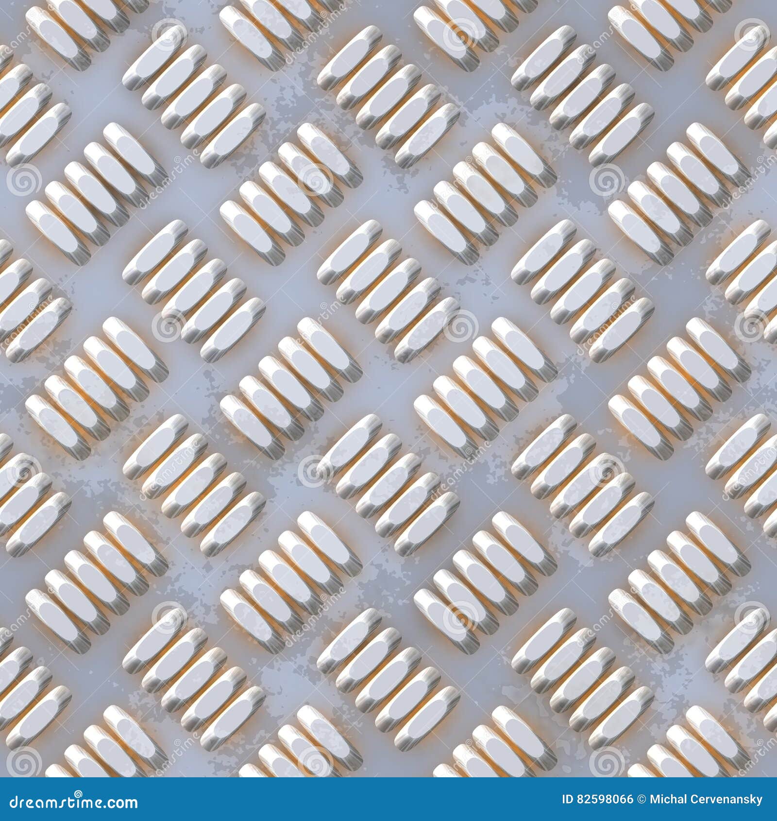 Diamond or Steel Plate Texture with a Bit of Rust Stock Photo - Image ...