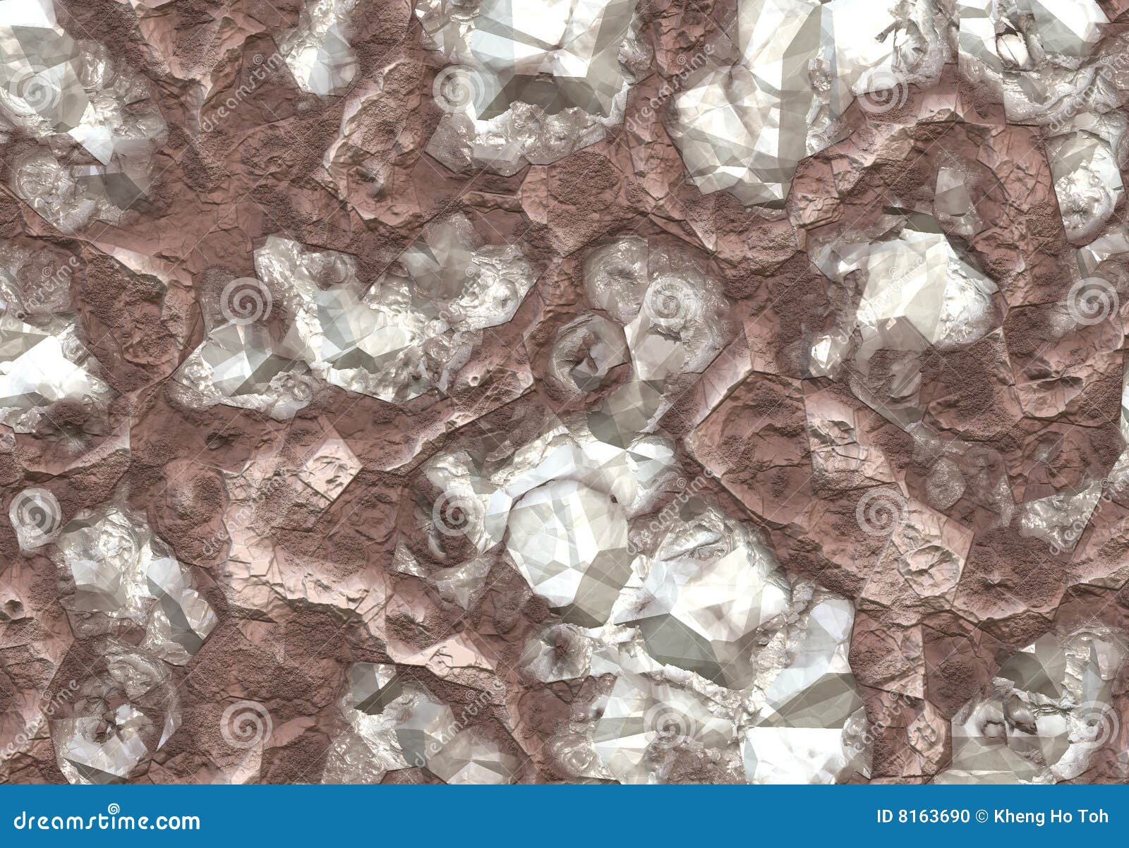 Diamond Stones Discovered Inside a Mine Stock Illustration ...