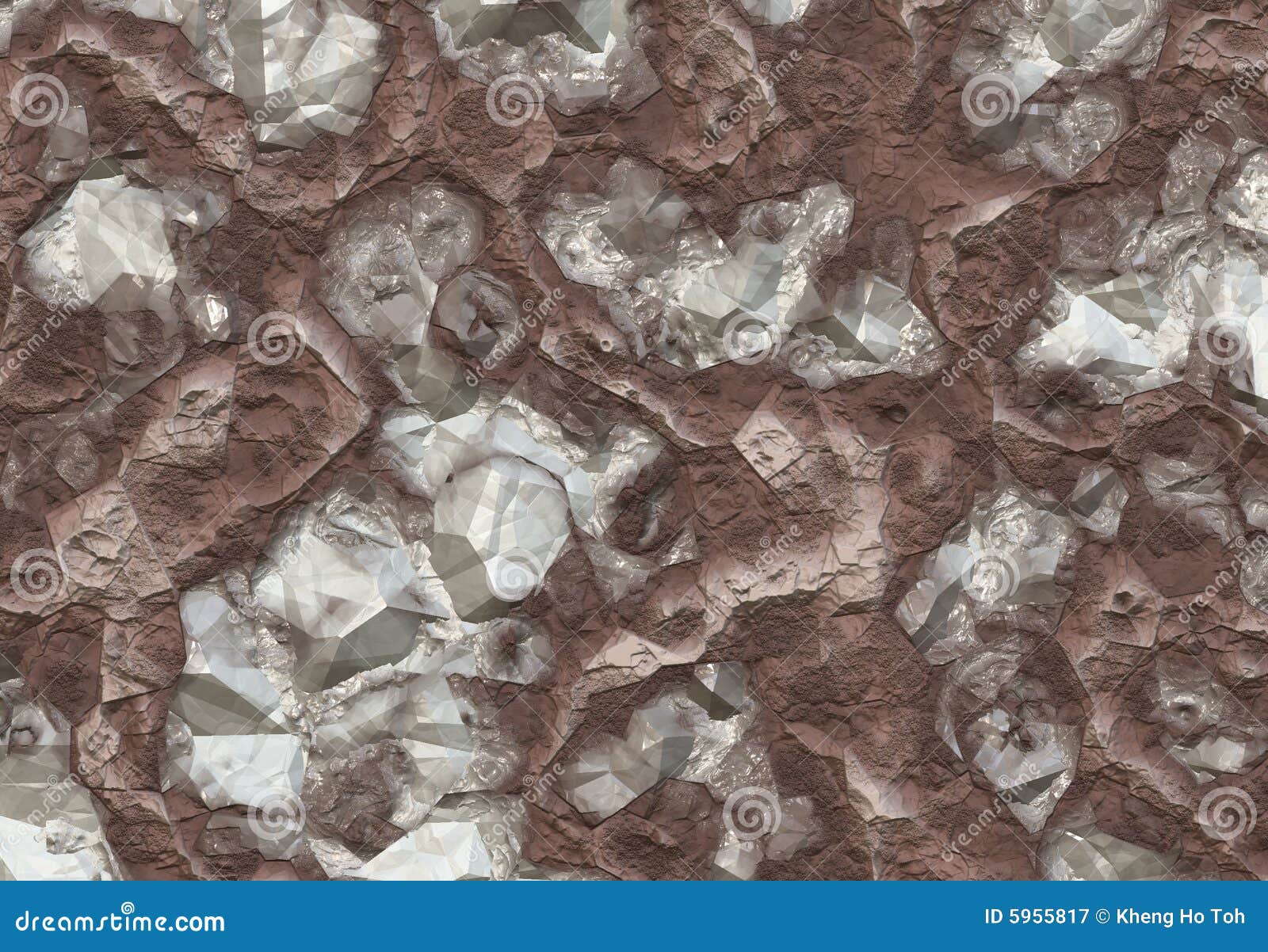 Diamond Stones Discovered Inside A Mine Royalty-Free Stock Photography ...