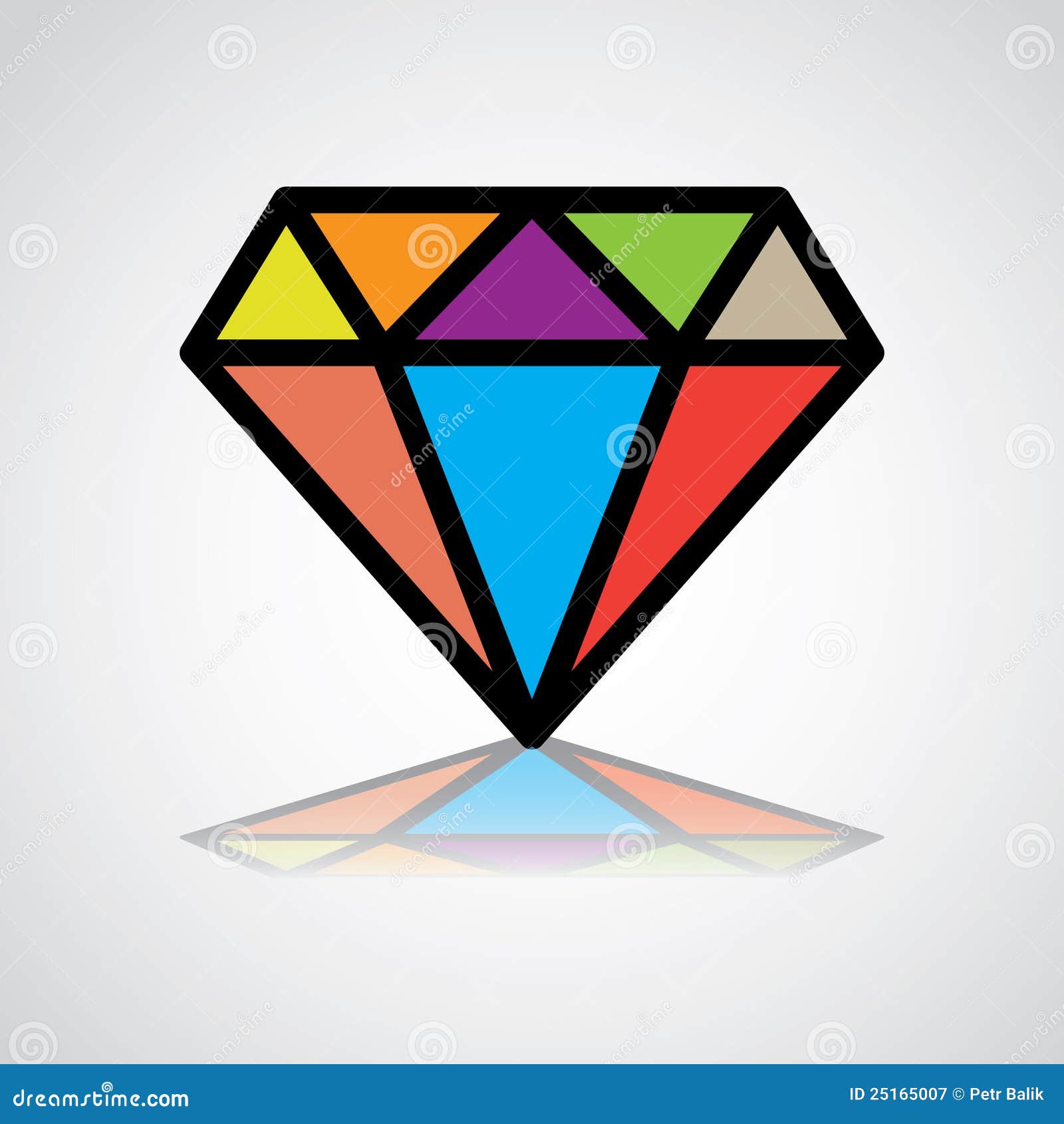 Diamond symbol stock illustration. Illustration of jewelry - 25165007