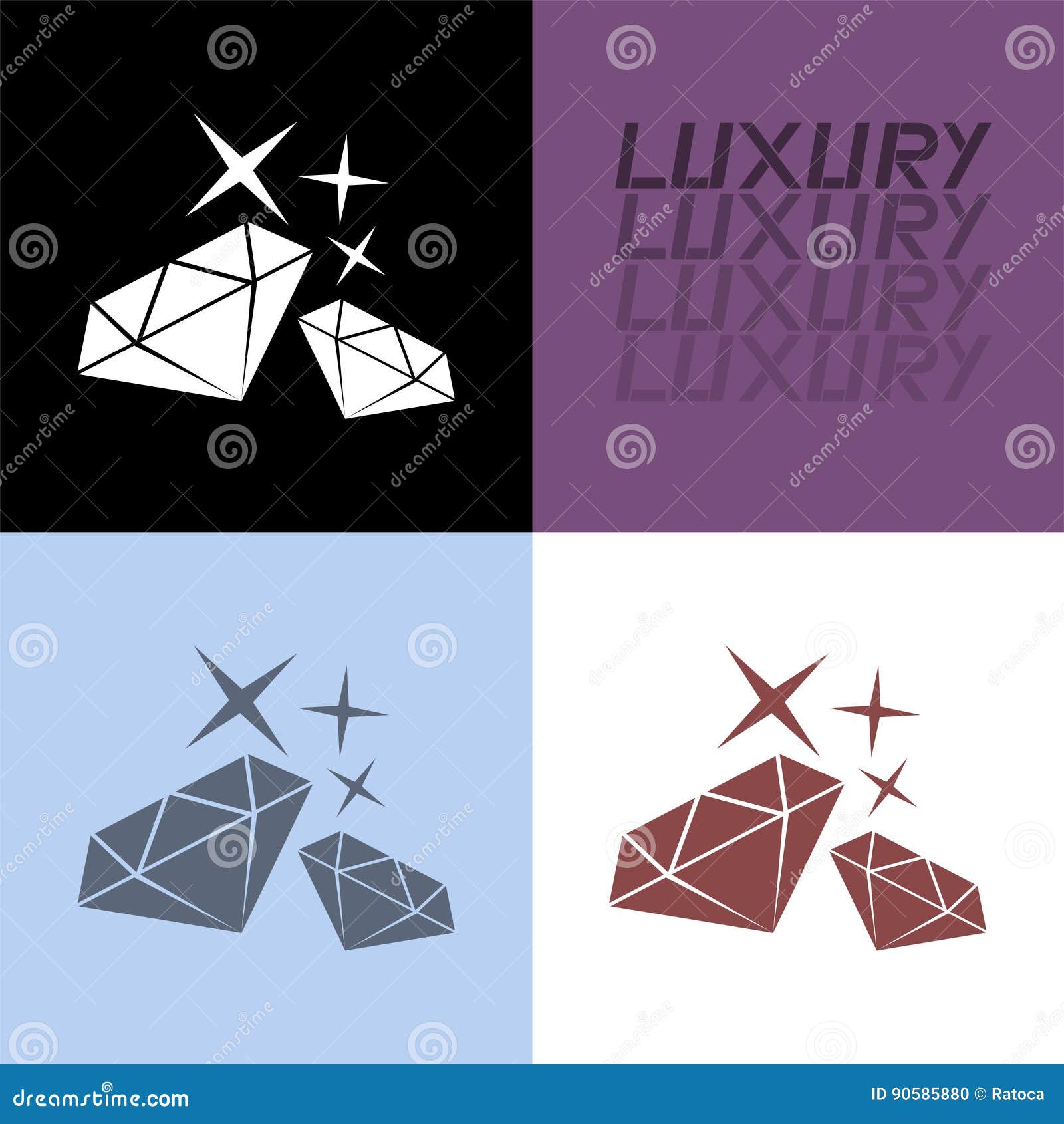 Diamond symbol stock vector. Illustration of bright, treasure - 90585880