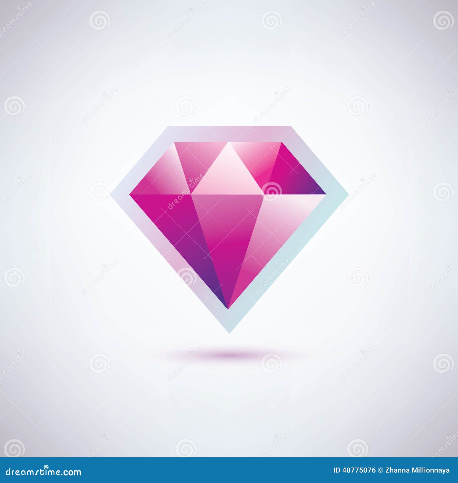 Diamond symbol stock vector. Illustration of transparent - 40775076