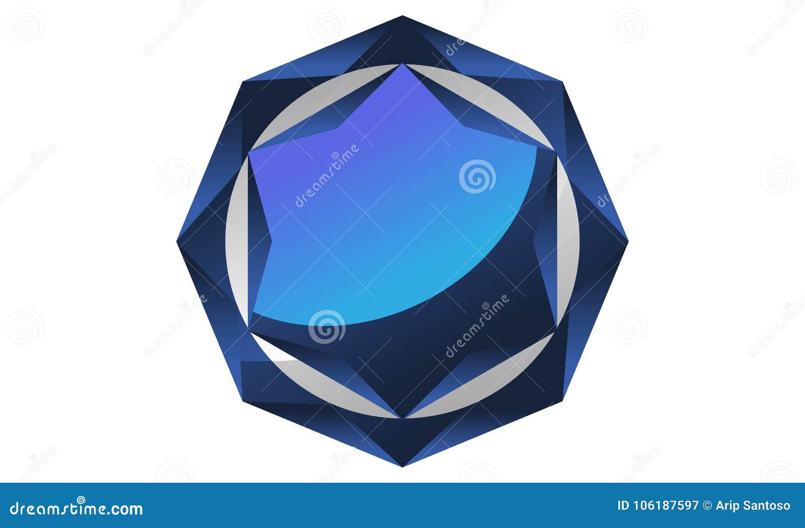 Diamond Symbol Template Blank Stock Vector - Illustration of glamor ...