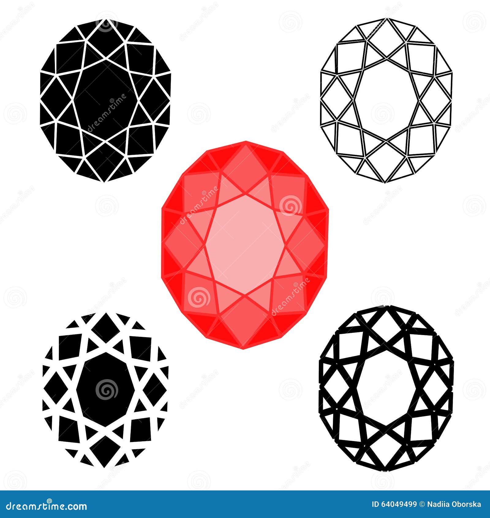 Diamond Symbols vector illustratie. Illustration of samenvatting - 64049499