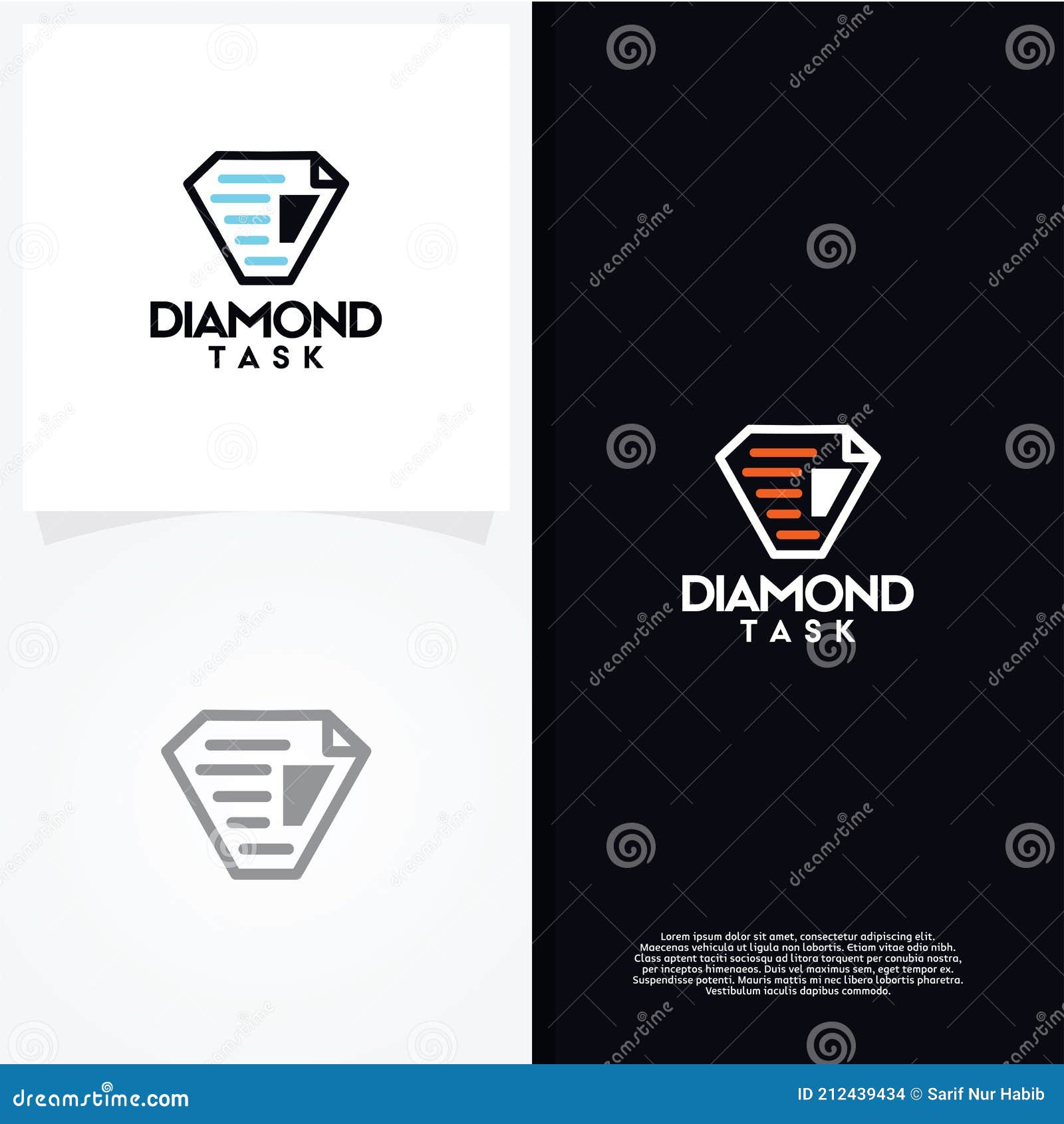 Diamond Task Logo Template stock vector. Illustration of graphic ...