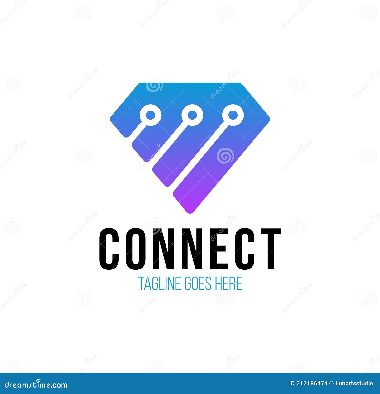 Diamond Tech Logo Design Vector Template, Creative Diamond Logo Concept ...