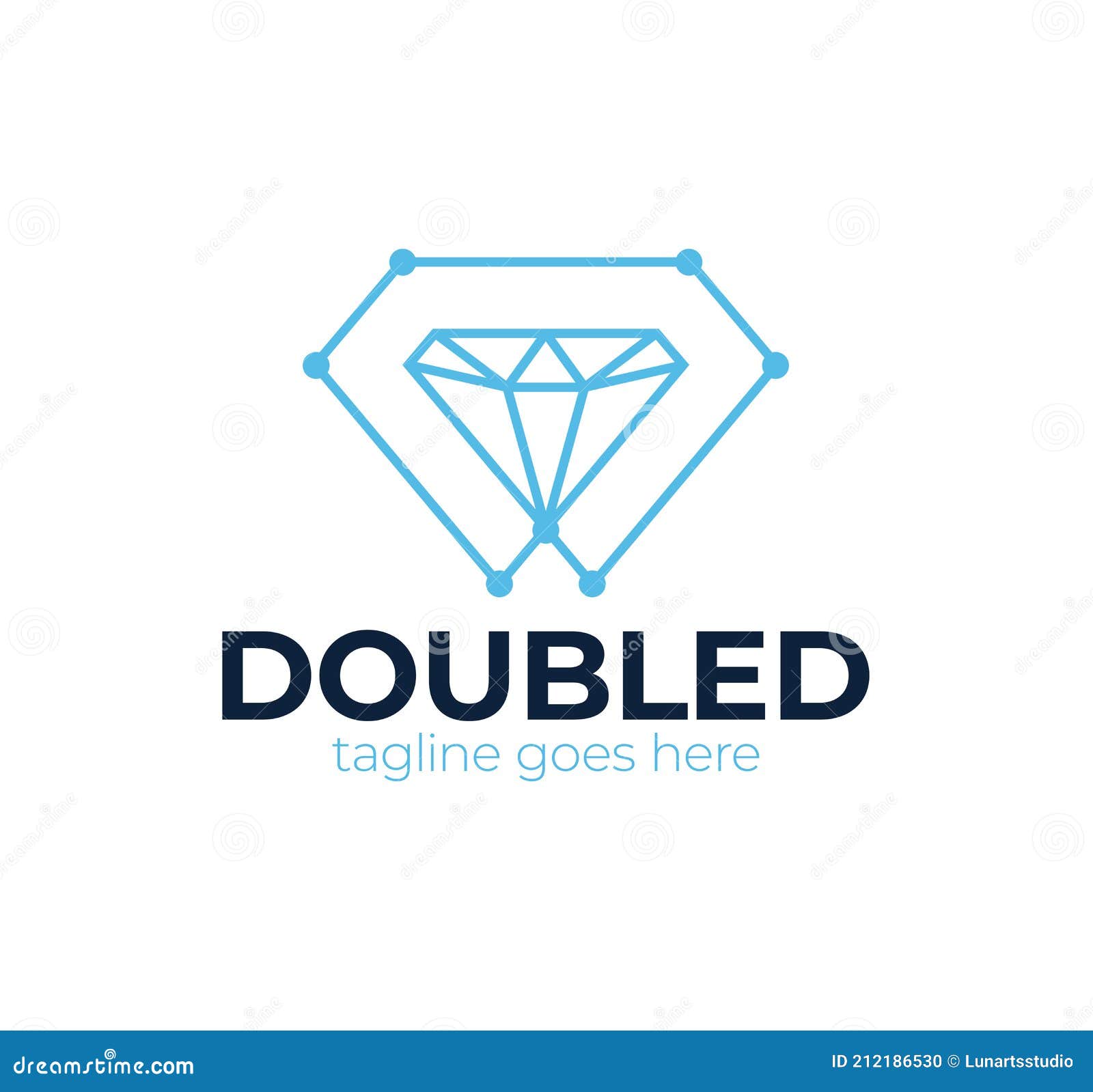 Diamond Tech Logo Design Vector Template, Creative Diamond Logo Concept ...
