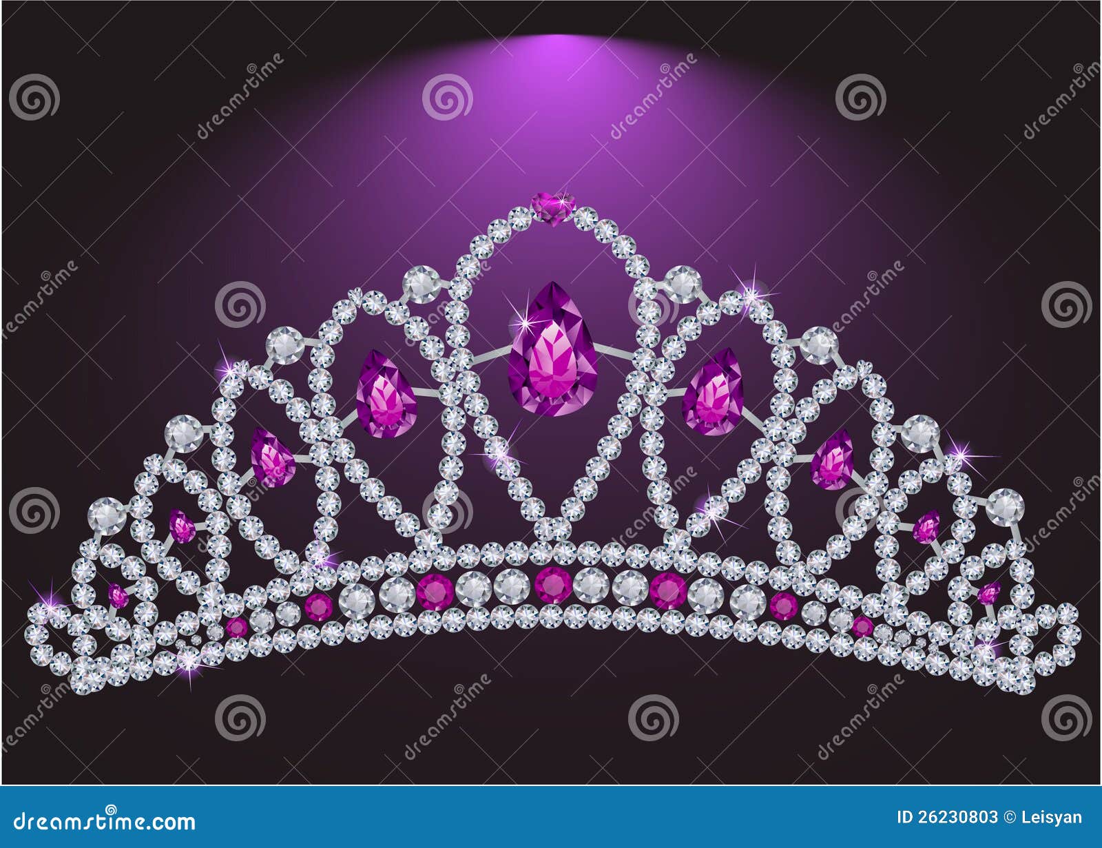 Diamond tiara stock vector. Illustration of decoration - 26230803