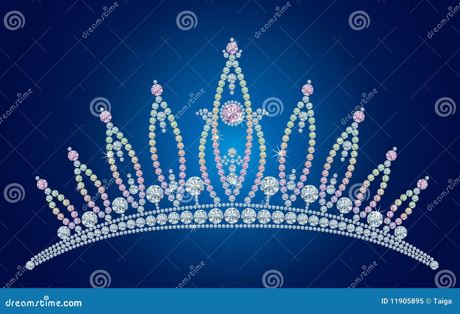 Diamond Tiara / Vector Illustrations Stock Vector - Illustration of ...