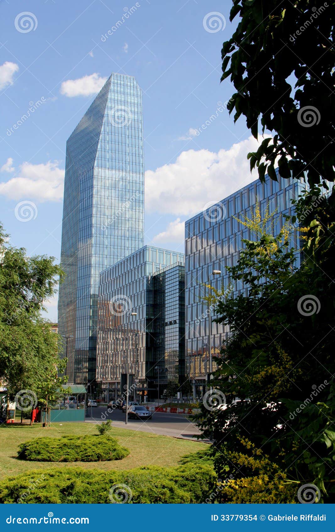 Diamond Tower and Little Diamonds Stock Photo - Image of milan ...