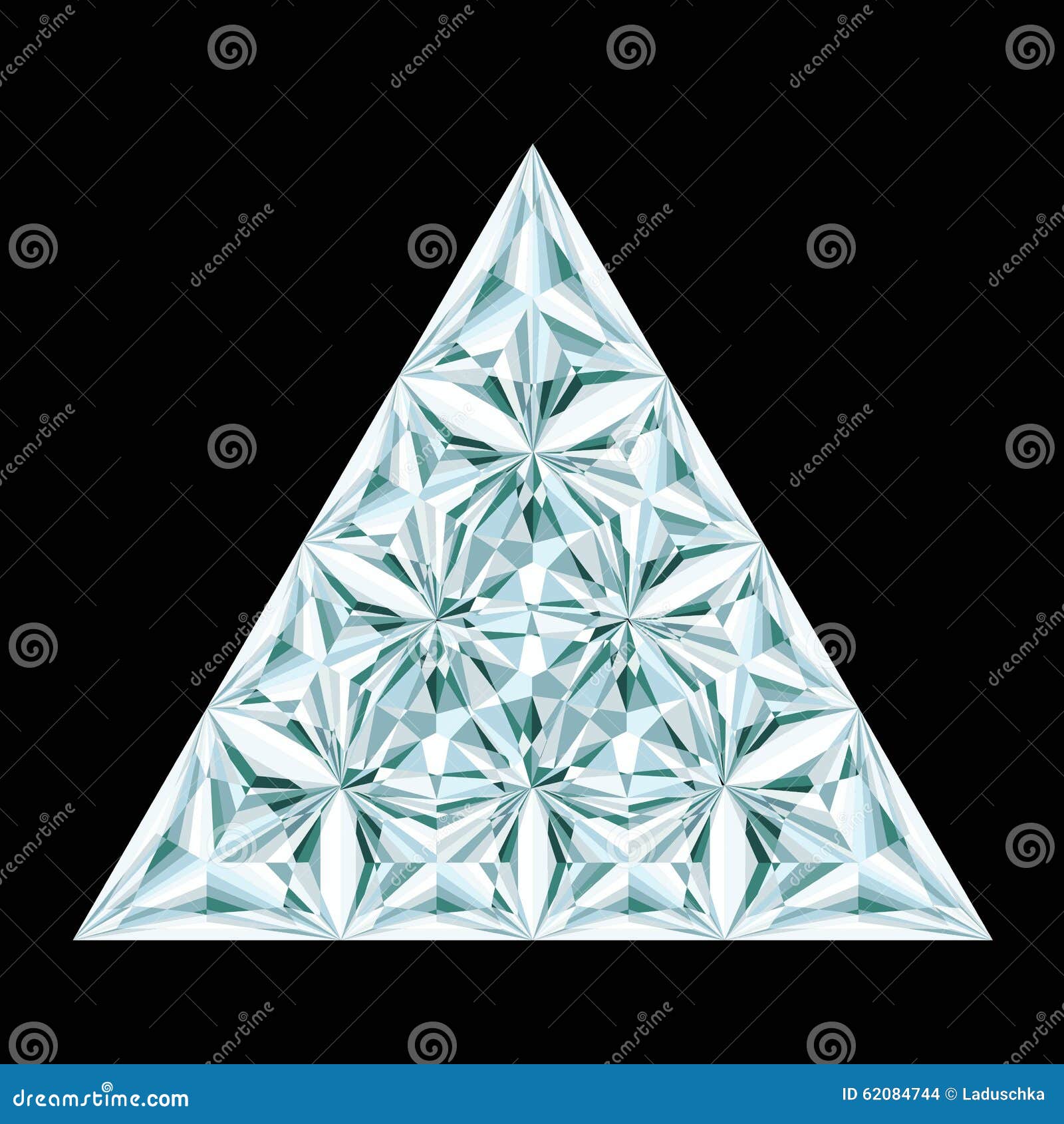 Diamond triangle stock vector. Illustration of expensive - 62084744