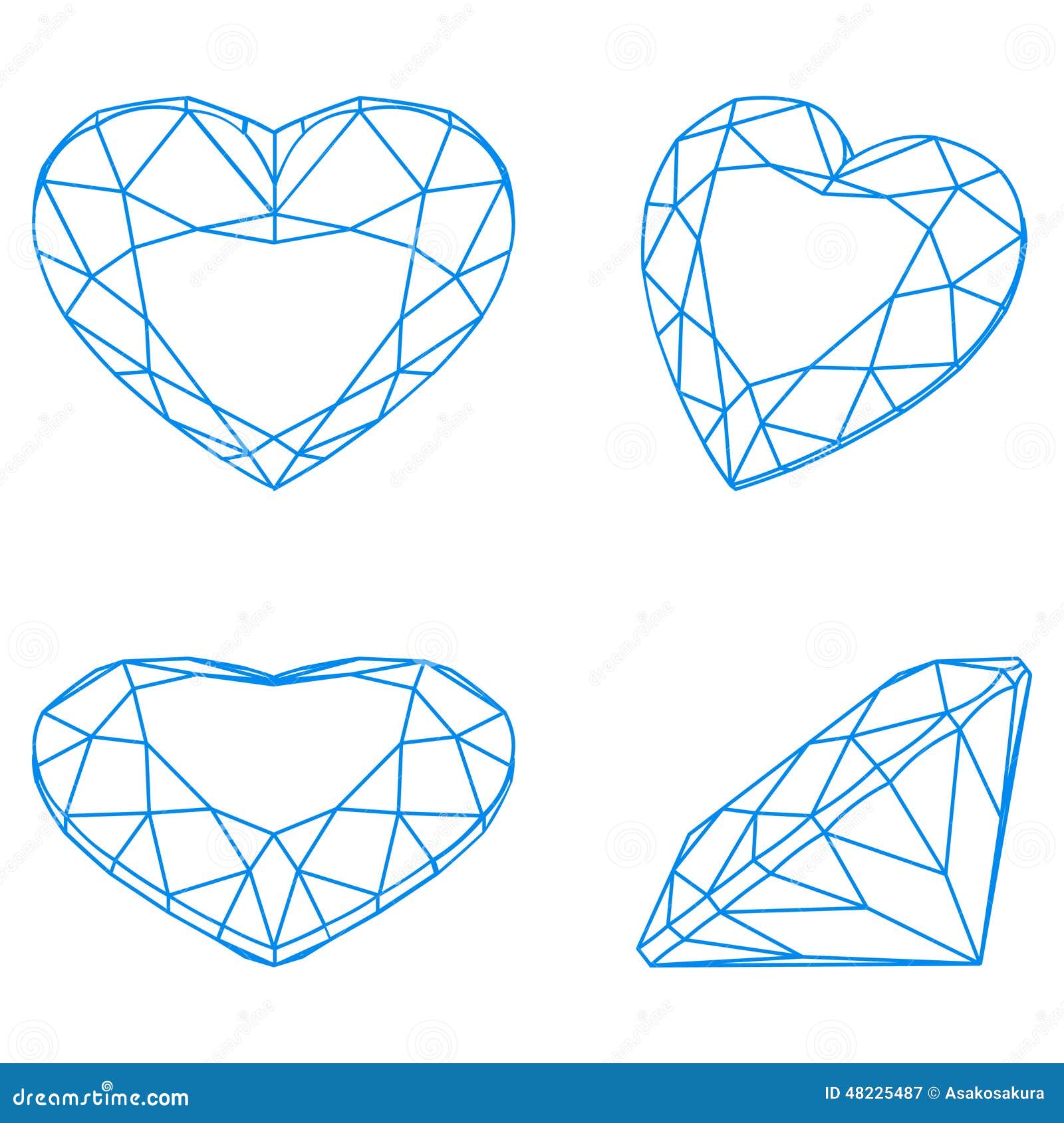 Diamond Vector Graphic Scheme Stock Vector - Illustration of background ...
