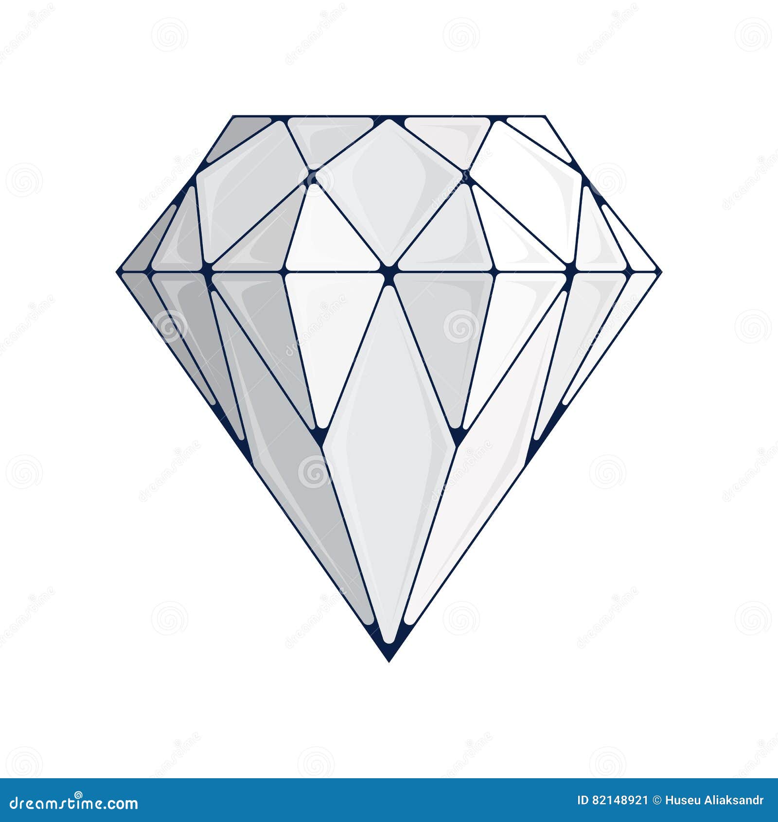 Diamond vector icon. stock vector. Illustration of gift - 82148921