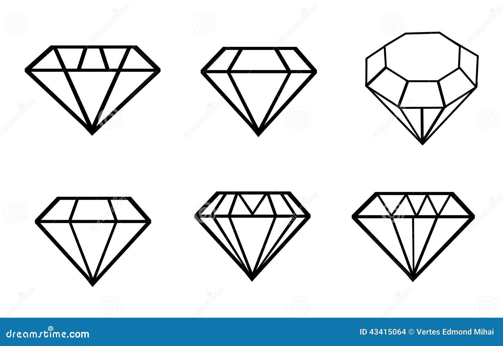 Diamond Vector Icons Set. | CartoonDealer.com #62993552
