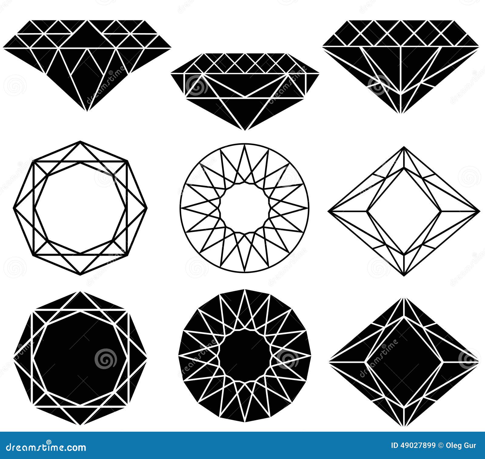 Diamond stock vector. Illustration of vector, abstract - 49027899