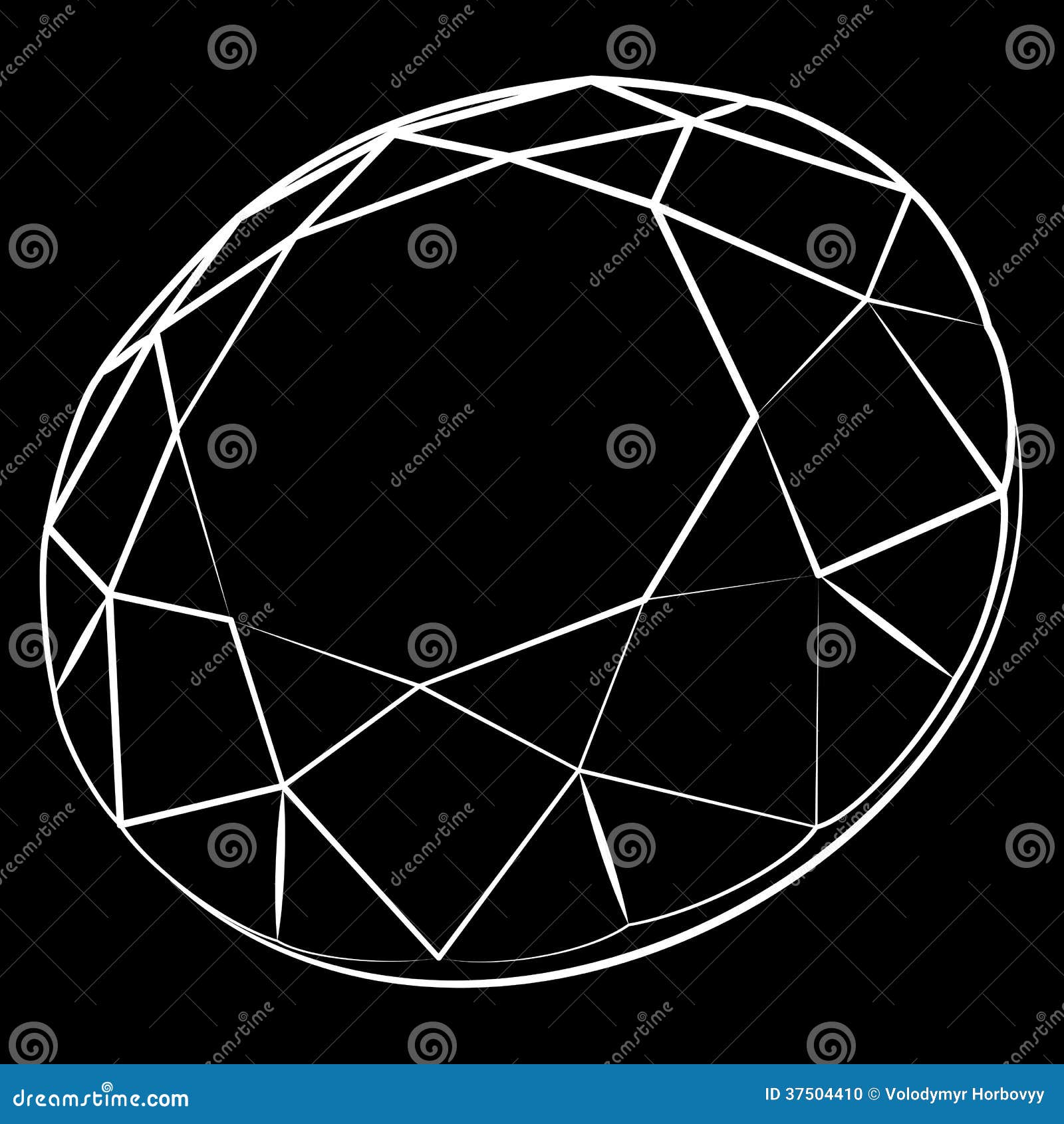 Diamond stock vector. Illustration of precious, clear - 37504410